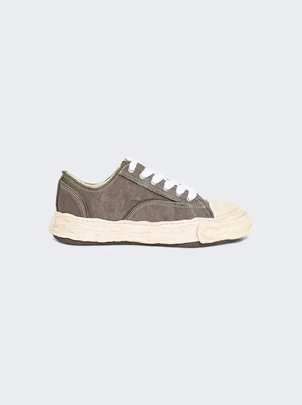 Mihara Yasuhiro Peterson Og Sole Vintage Canvas Low-top Sneakers - Khaki