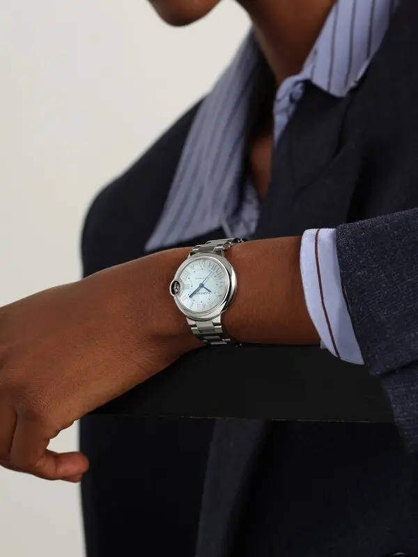Cartier Ballon Bleu De 33mm Watch - Silver