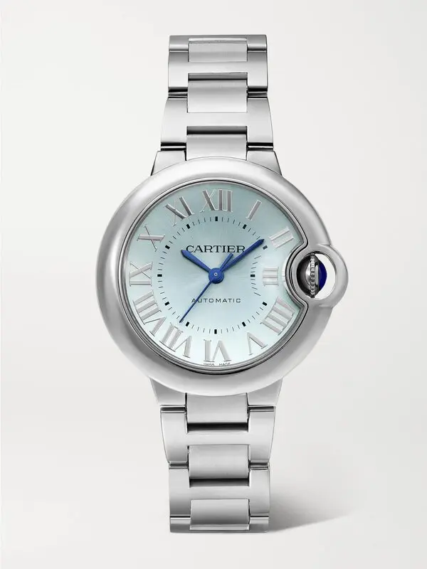 Cartier Ballon Bleu De Automatic Stainless Steel Watch - Silver