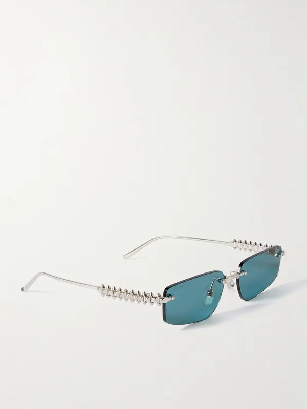 Cartier Clash De Rimless Sunglasses - Silver