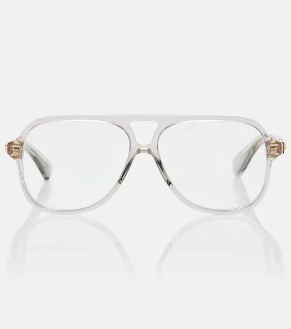 Bottega Veneta Slim Ribbon Aviator Glasses - Grey