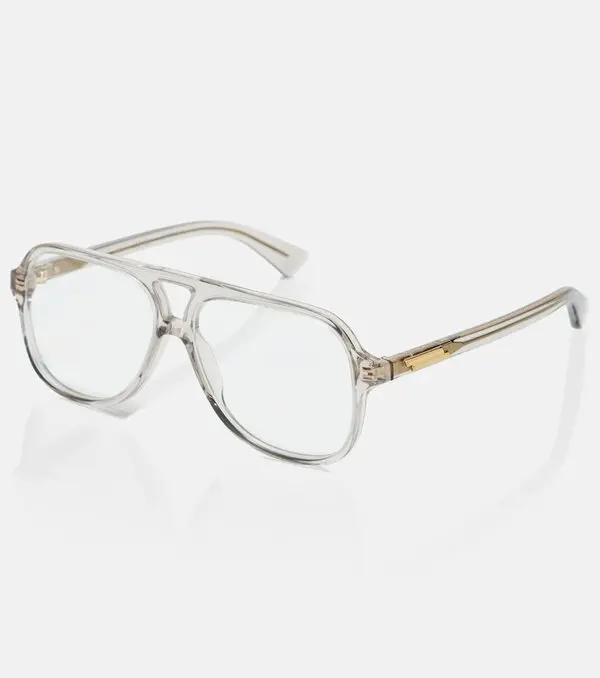 Bottega Veneta Slim Ribbon Aviator Glasses