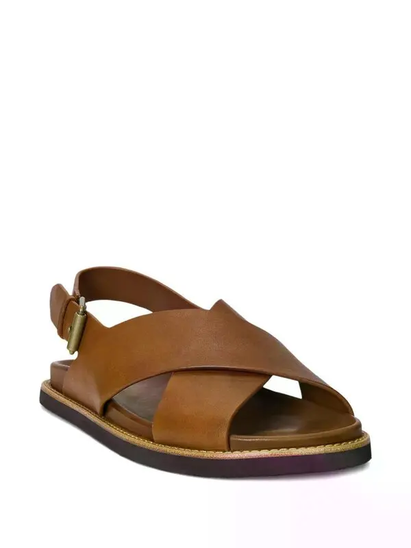 Polo Ralph Lauren Zane Leather Sandals - Brown