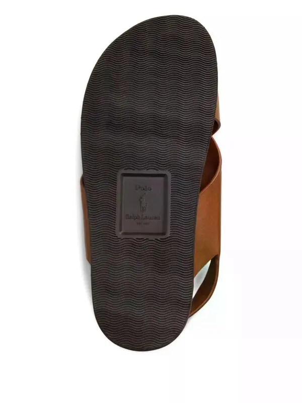 Polo Ralph Lauren Zane Leather Sandals - Brown