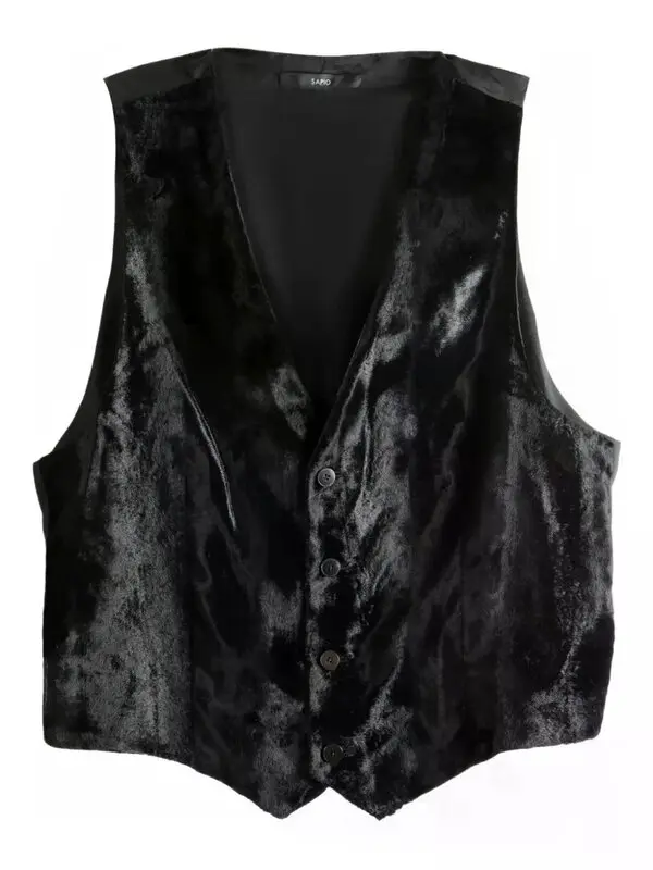 SAPIO Cavallino Velvet Effect Gilet