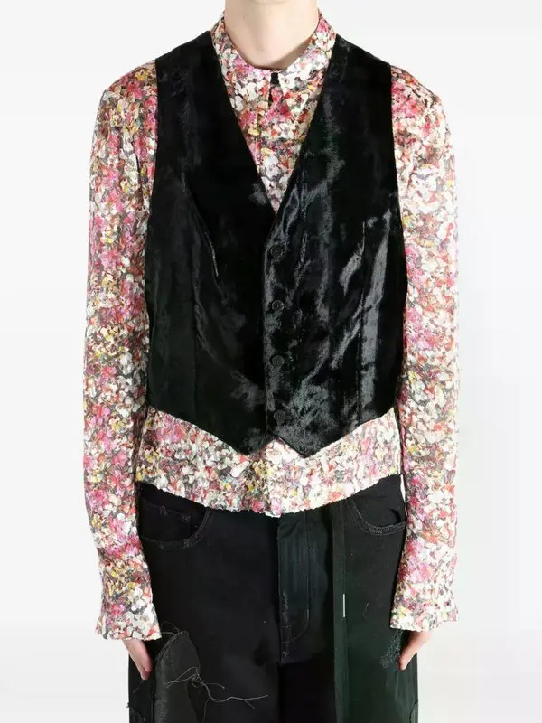 SAPIO Cavallino Velvet Effect Gilet