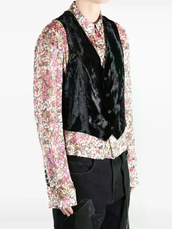SAPIO Cavallino Velvet Effect Gilet