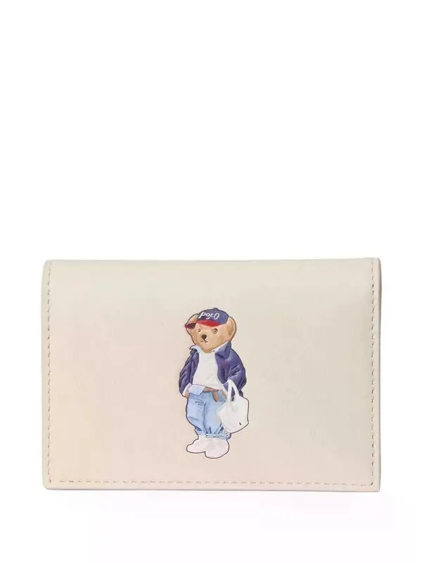Polo Ralph Lauren Polo Bear-print Leather Wallet - Neutrals