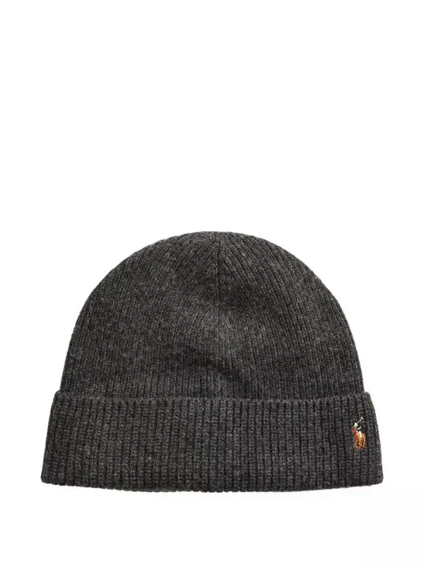 Polo Ralph Lauren Signature Pony Rib-knit Beanie - Grey