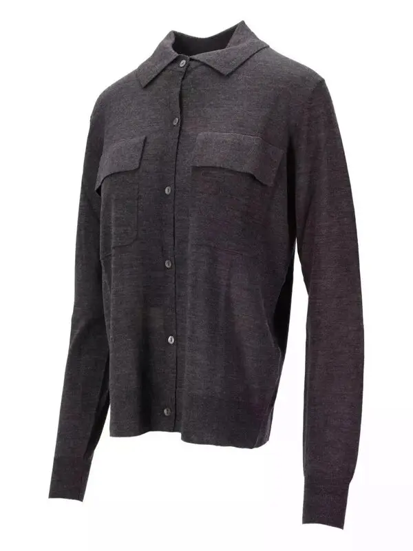 P.a.r.o.s.h Pocket Collared Cardigan - Grey