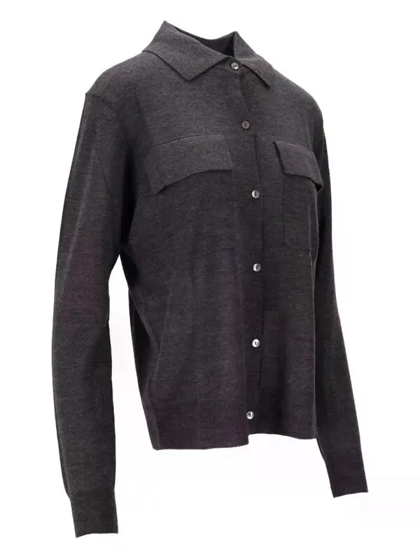 P.a.r.o.s.h Pocket Collared Cardigan - Grey