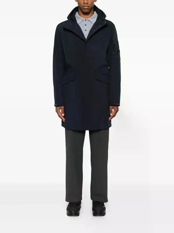 C.P. COMPANY Single-breasted Hooded Coat