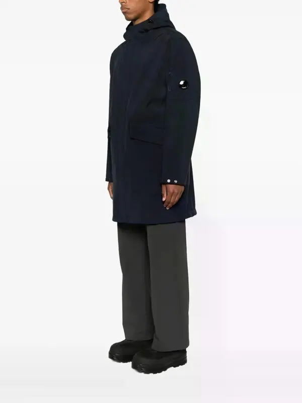 C.P. COMPANY Single-breasted Hooded Coat