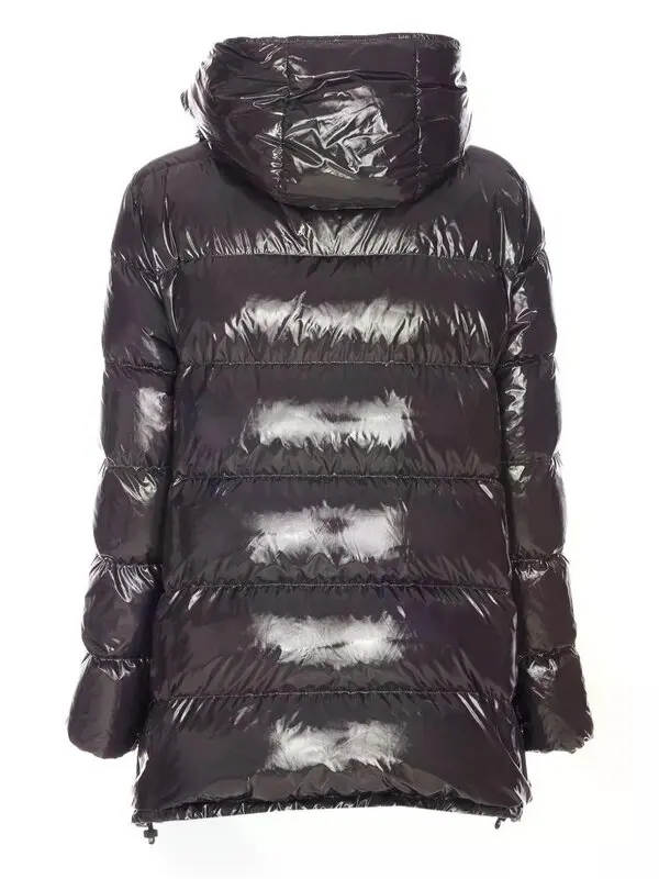 Herno Press-stud Fastening Hooded Coat - Grey