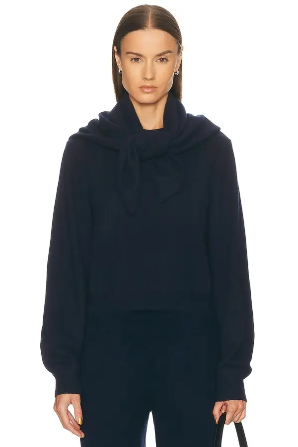 EAVES Parris Detachable Kerchief Crew - Navy
