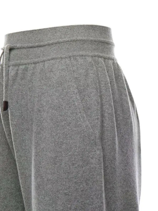 Loro Piana Cashmere Drawstring Track Pants - Grey