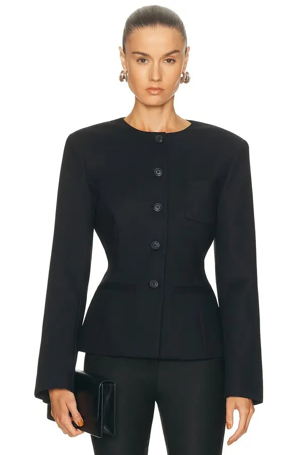 EAVES Mai Compact Suiting Blazer - Black