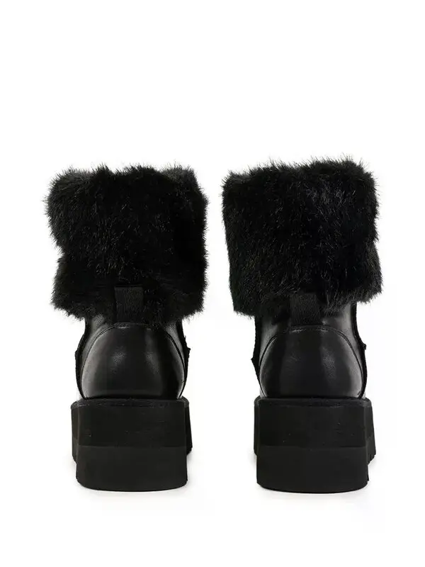 Karl Lagerfeld Faux-fur Platform Boots