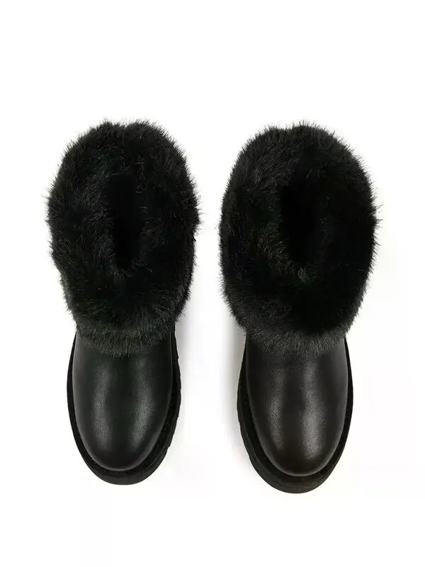 Karl Lagerfeld Faux-fur Platform Boots