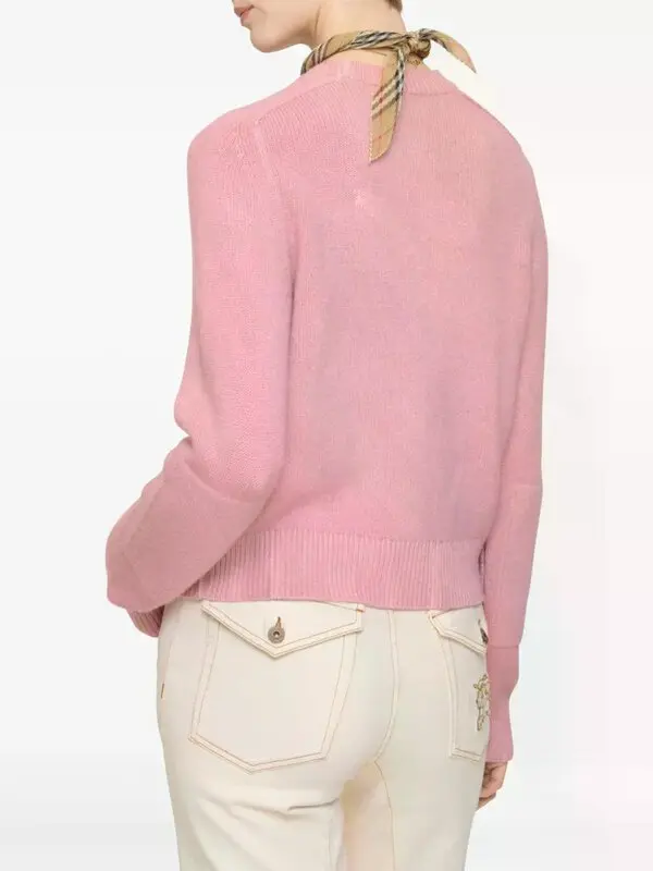Burberry Cashmere Sweater With Equestrian Knight Design