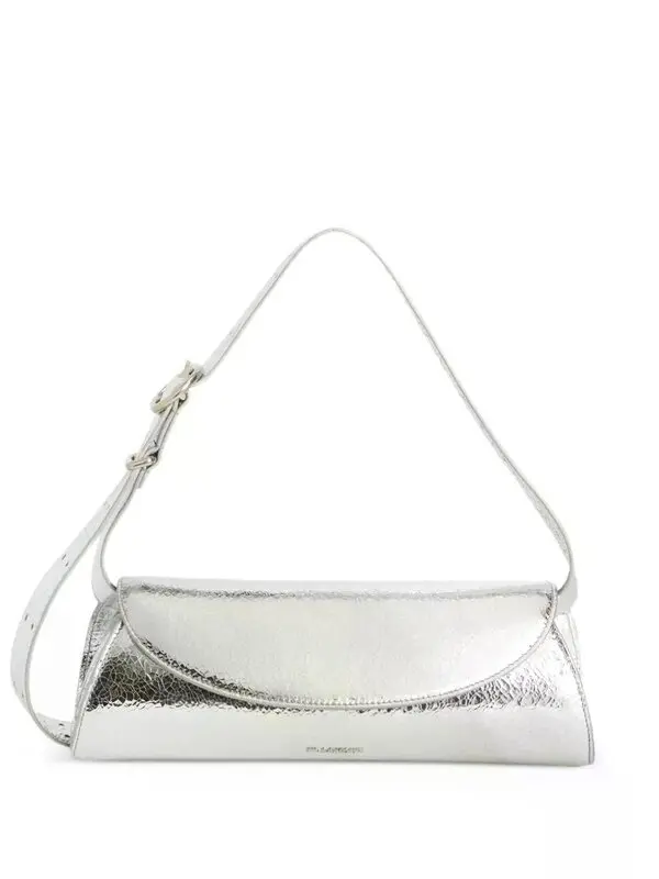 JIL SANDER Small Cannolo Shoulder Bag - Silver