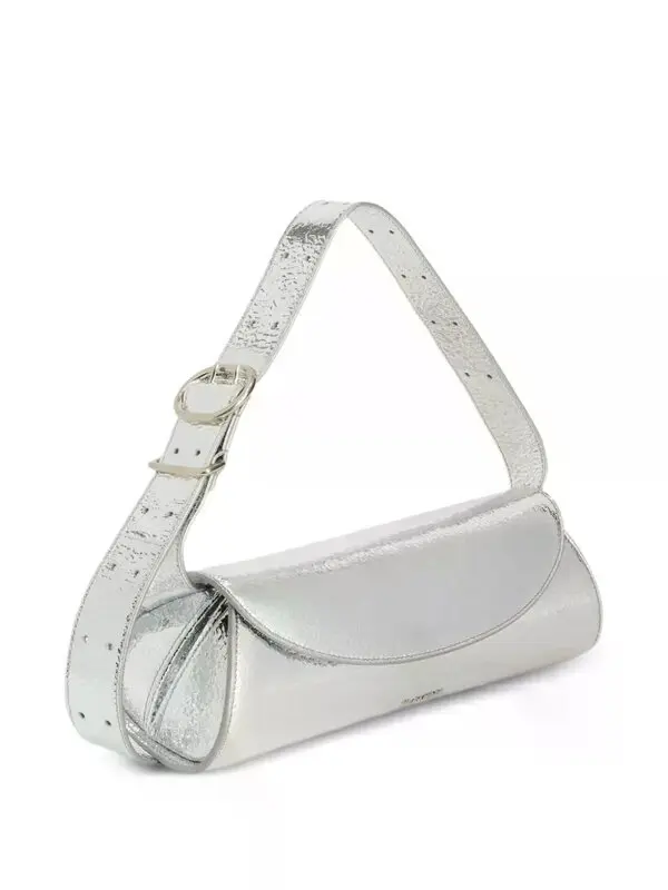 JIL SANDER Small Cannolo Shoulder Bag - Silver