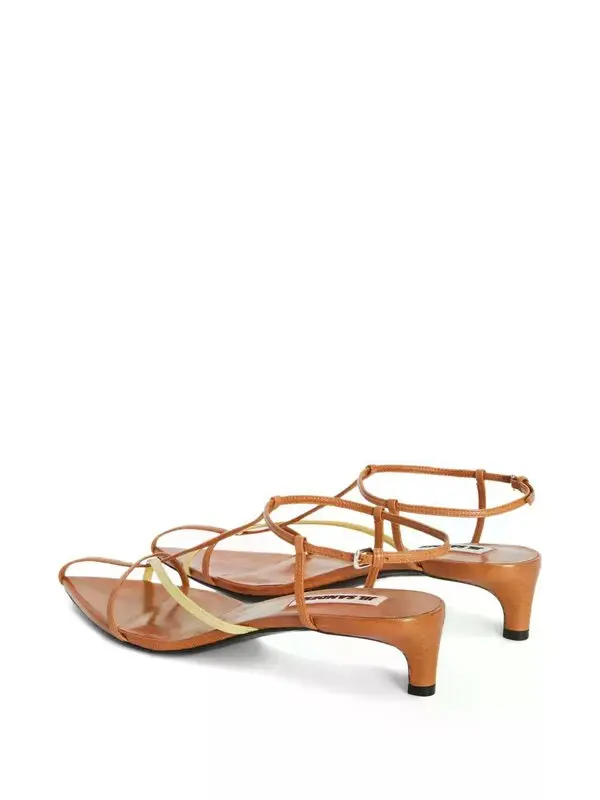 JIL SANDER Cage Low-heel Sandals - Brown