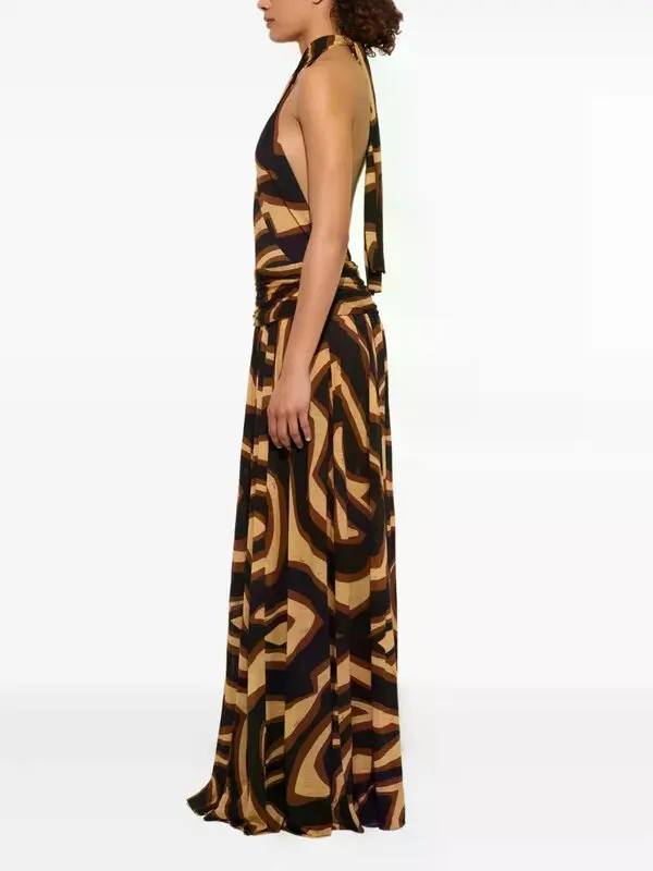 Emilio Pucci Labirinto Print Sleeveless Dress - Black