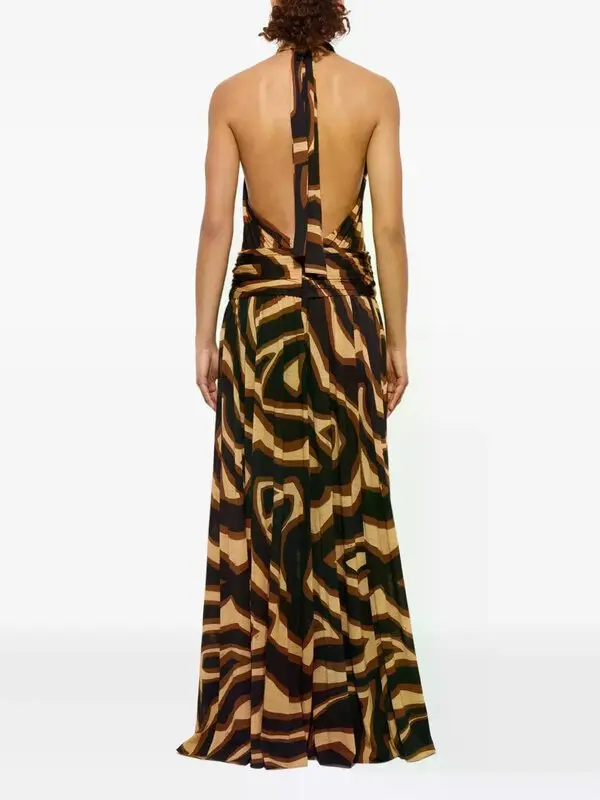 Emilio Pucci Labirinto Print Sleeveless Dress - Black