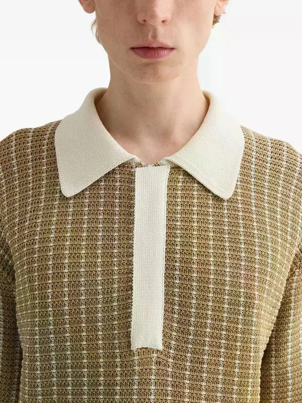 JIL SANDER Striped-pattern Polo Shirt