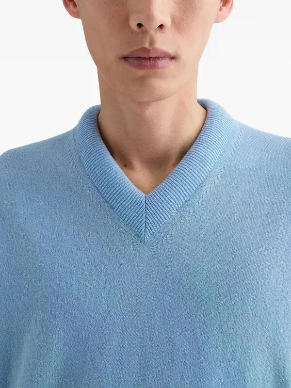 JIL SANDER Long-sleeved V-neck Sweater