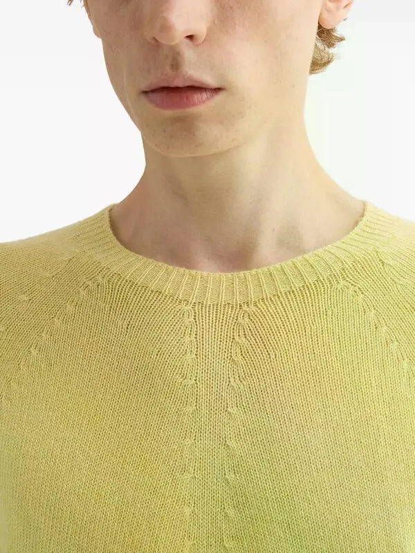 JIL SANDER Crew-neck Long-sleeve Sweater - Yellow