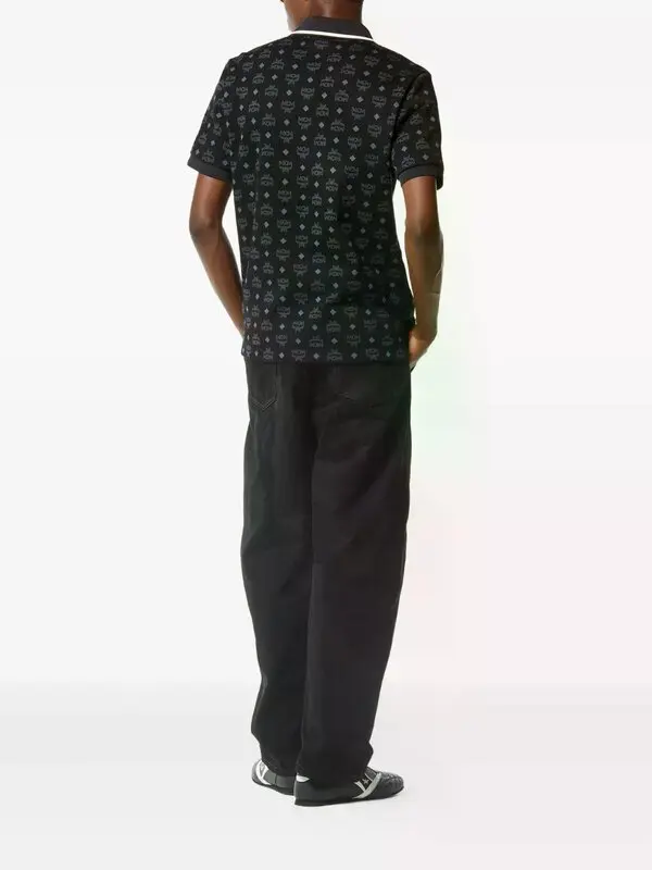 Mcm Visetos-print Polo Shirt