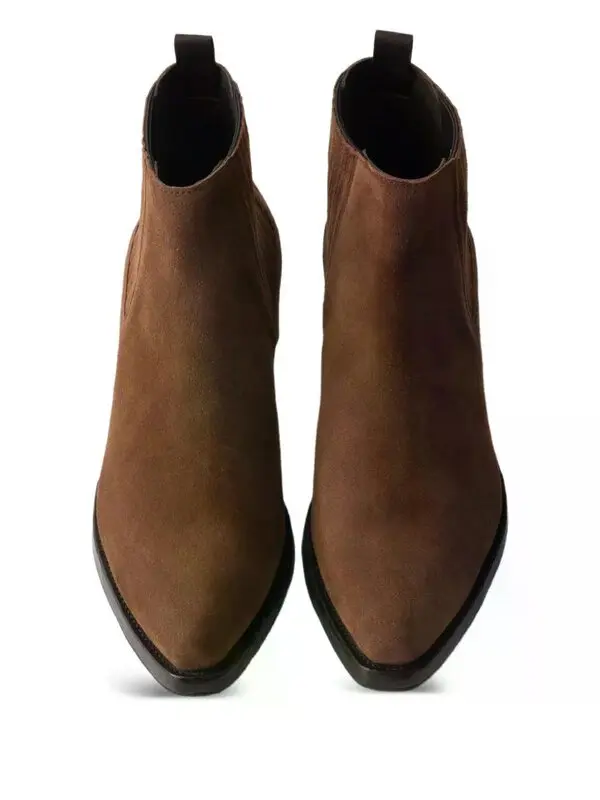 Prada 55mm Elasticated-gusset Suede Chelsea Boots - Brown