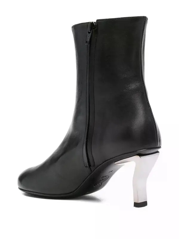 NICOLE SALDANA Sculpted-heel Ankle Boots