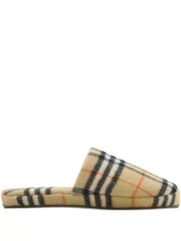 Burberry Checked Slippers