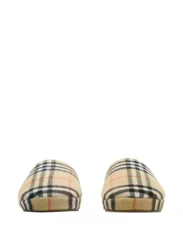 Burberry Checked Slippers