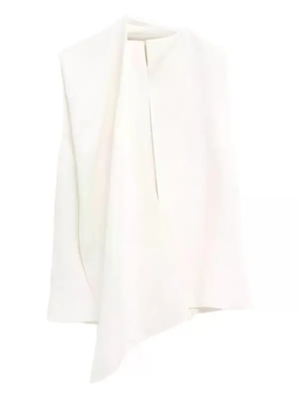 Khaite Loe Draped Top - White