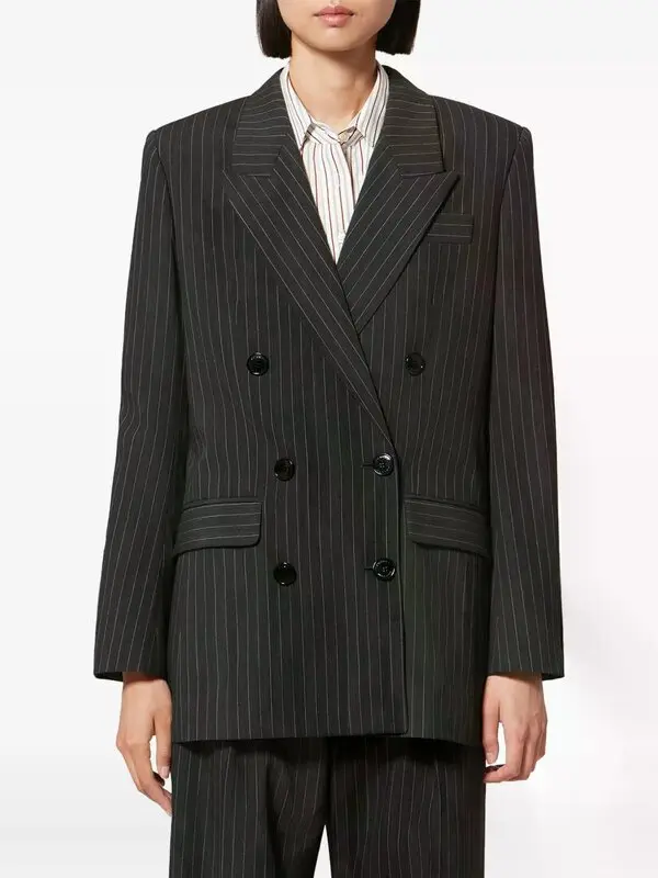 Isabel Marant Étoile Jevima Pinstripe Double-breasted Blazer