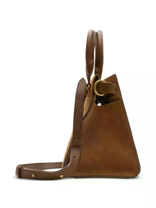 Burberry Mini Cotswolds Suede Tote Bag