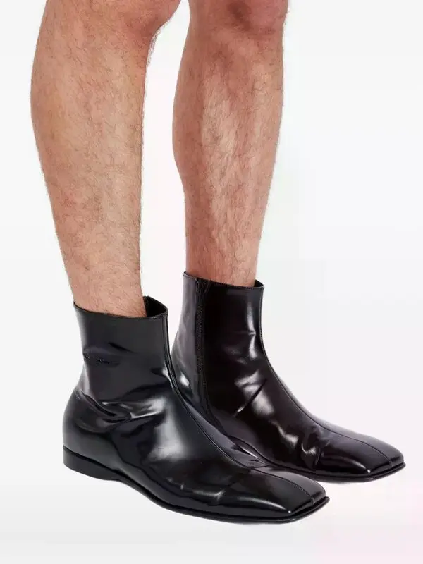 MAISON MARGIELA Square-toe Ankle Boots
