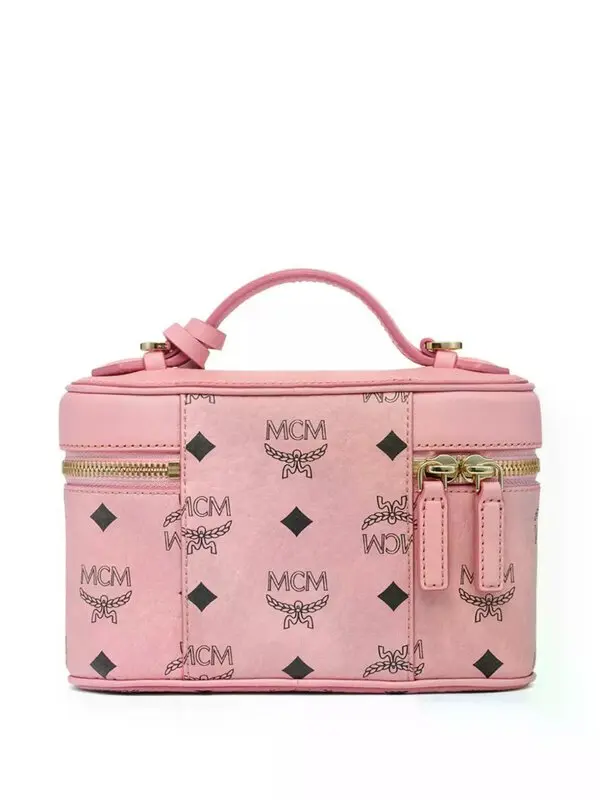 Mcm Visetos Vanity Tote Bag - Pink
