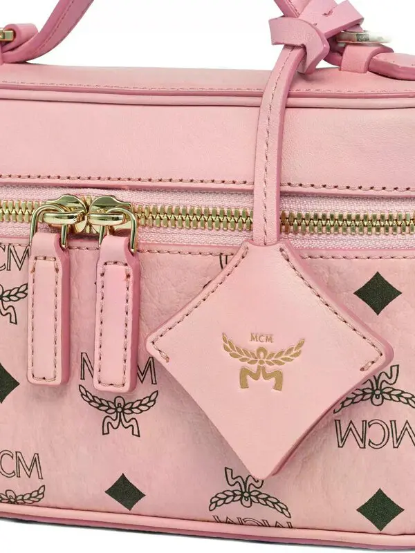 Mcm Visetos Vanity Tote Bag - Pink