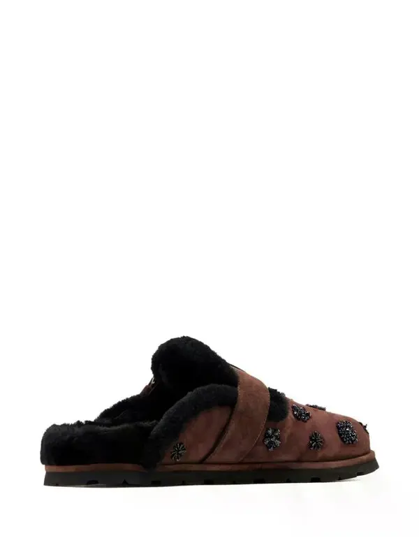 STUART WEITZMAN Buckle-embellished Mules - Brown
