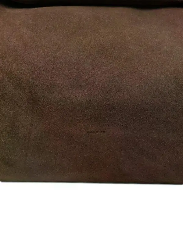 WANDLER Penelope Suede Shoulder Bag - Brown