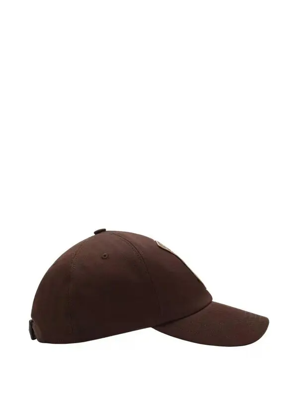 Burberry Thistle Shield Gabardine Baseball Cap - Brown