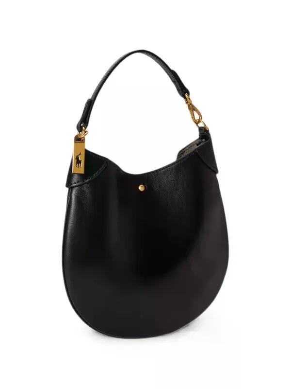 Polo Ralph Lauren Leather Shoulder Bag - Black