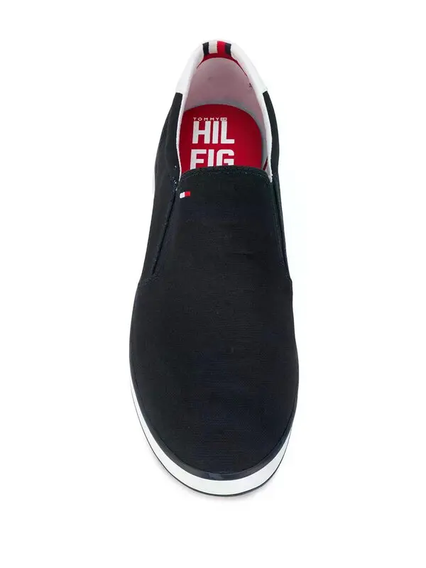 Tommy Hilfiger Cotton Canvas Slip-on Sneakers