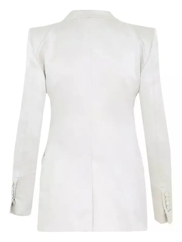 TOM FORD Single-breasted Duchess Blazer - Neutrals
