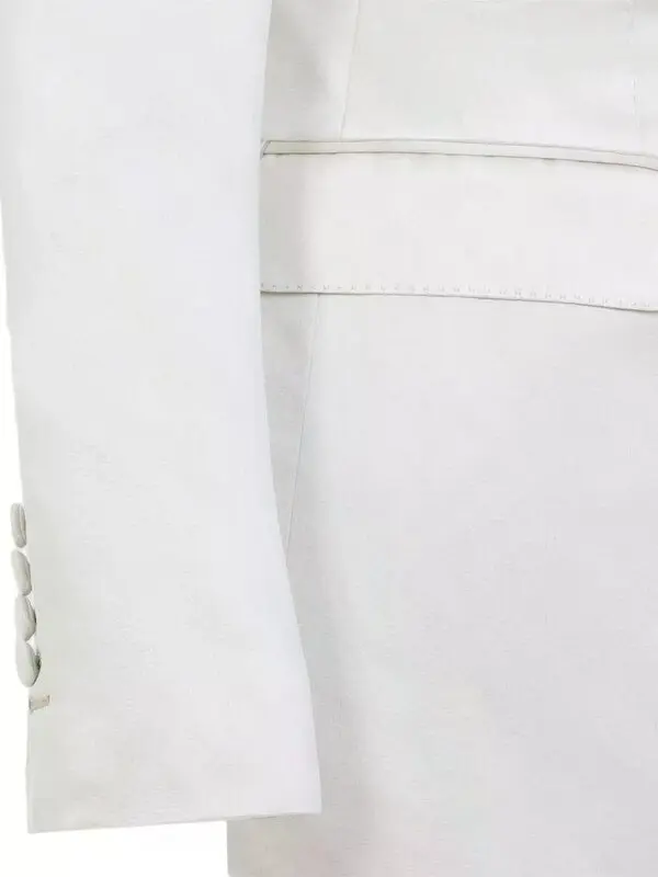 TOM FORD Single-breasted Duchess Blazer - Neutrals